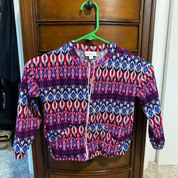 LuLaRoe | Jackets & Coats | Kid Girl Jacket Zipper Size 6 | Poshmark